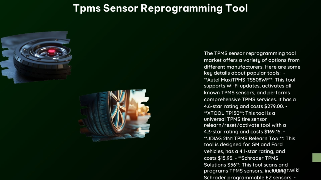 Comprehensive Guide to TPMS Sensor Reprogramming Tools - sensor.wiki