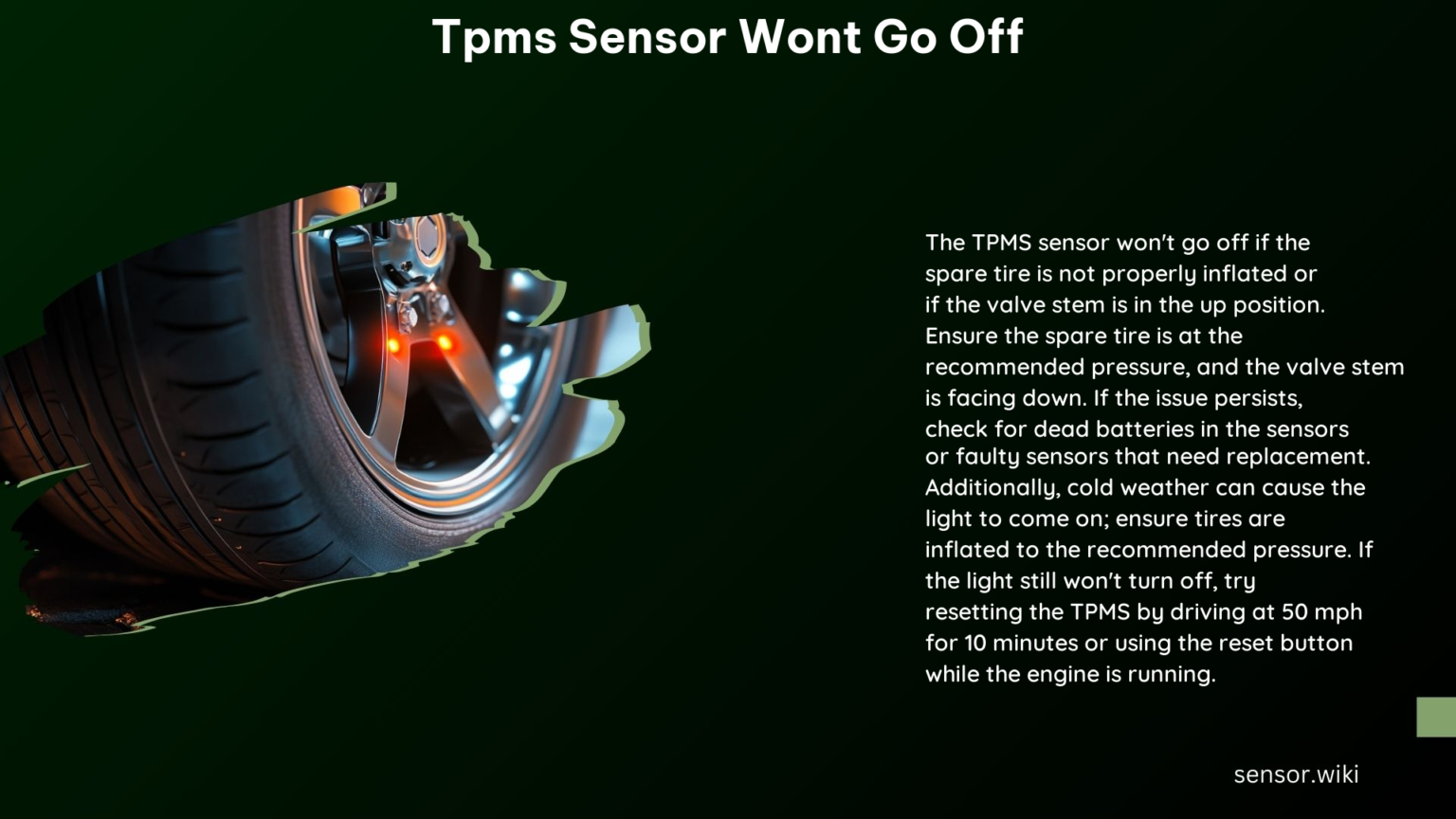 Tpms Sensor Wont Go Off: A Comprehensive Troubleshooting Guide - sensor.wiki