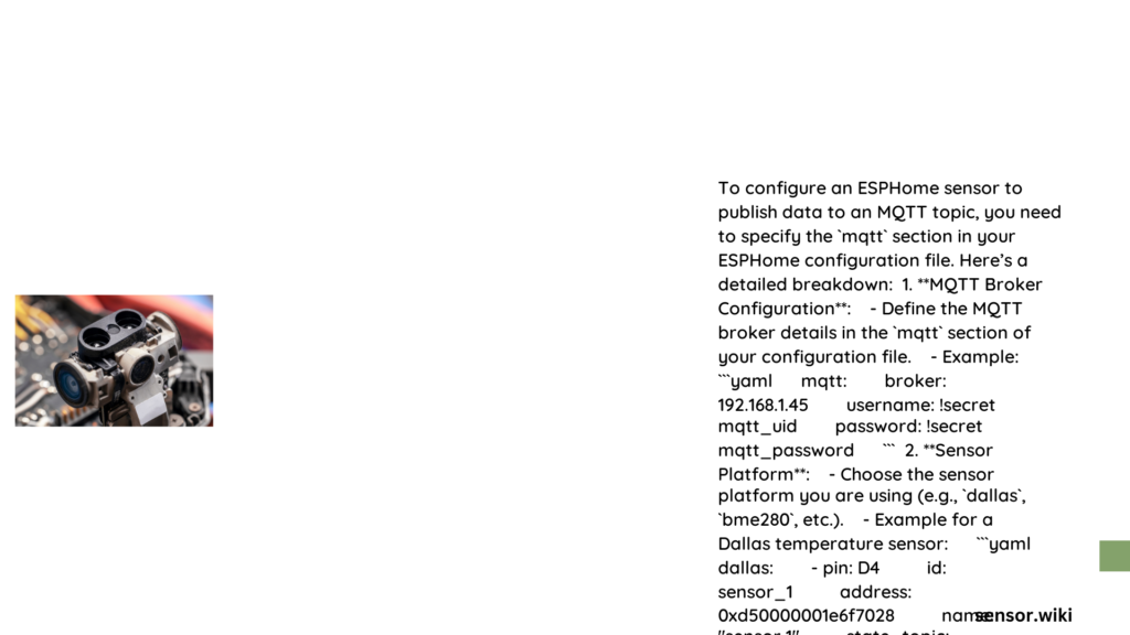 Esphome Sensor Mqtt Topic Complete Configuration And Integration Guide Sensorwiki