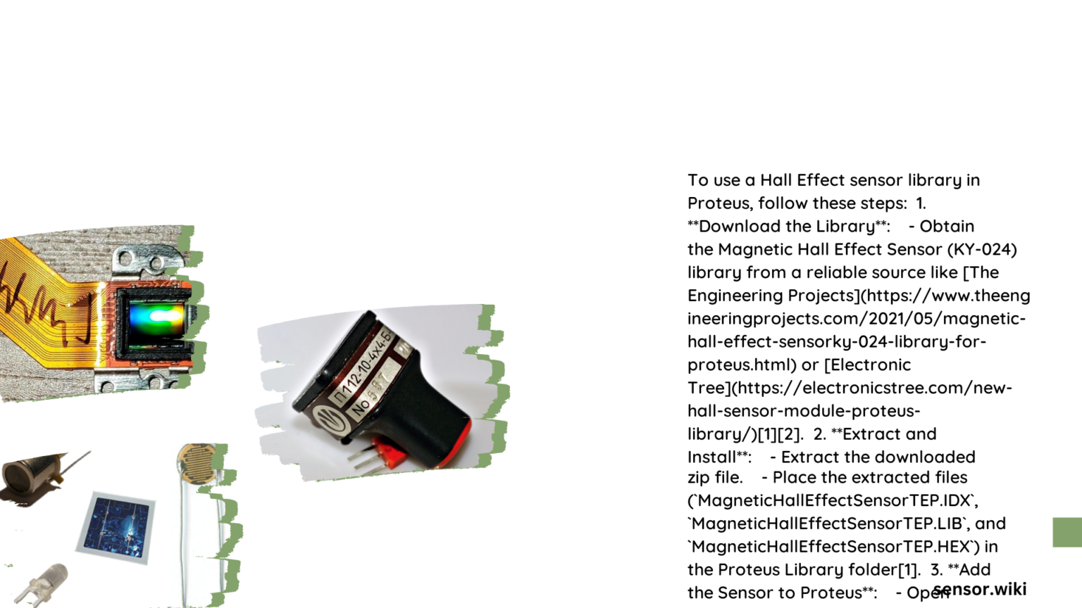 Hall Effect Sensor Library for Proteus: Installation and Usage Guide ...