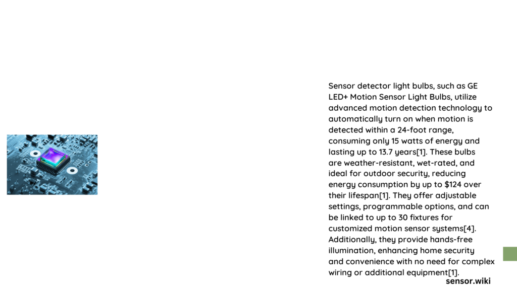 Sensor Detector Light Bulbs: Complete Guide to Smart Illumination Technology - sensor.wiki