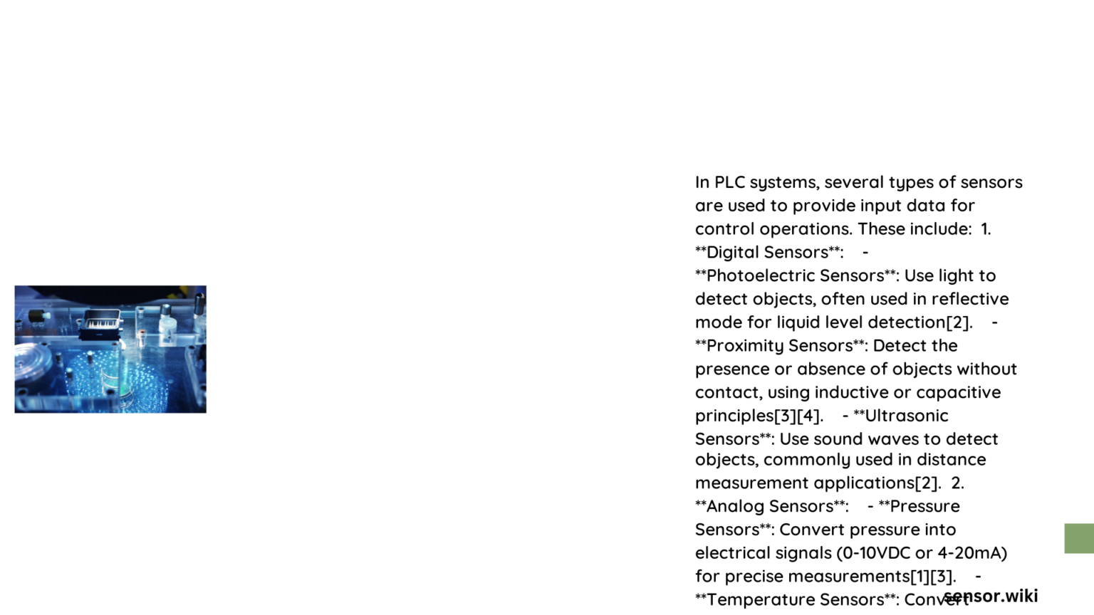 Comprehensive Guide to Types of Sensors Used in PLC: Industrial ...