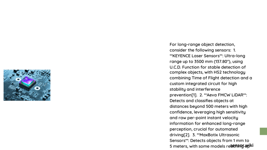 Long Range Object Detection Sensor Comprehensive Technology Guide Sensorwiki