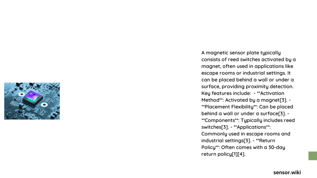 Magnetic Sensor Plate: Comprehensive Guide to Advanced Detection ...