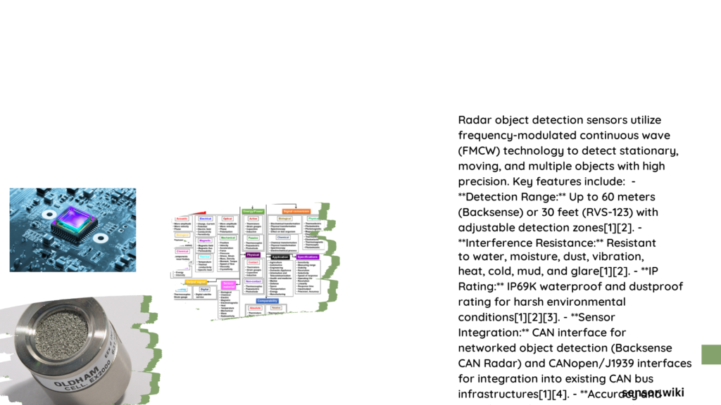 Radar Object Detection Sensor Advanced Technology For Precise Object