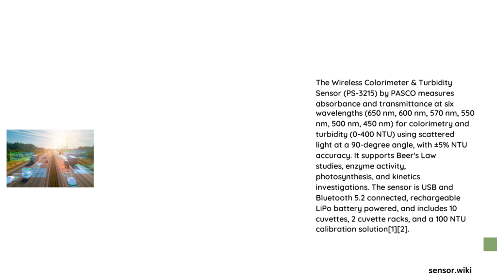 Wireless Colorimeter & Turbidity Sensor: Advanced Measurement ...
